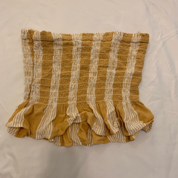 American Eagle Outfitters | Tops | Ruffle Tube Top Aeo | Poshmark